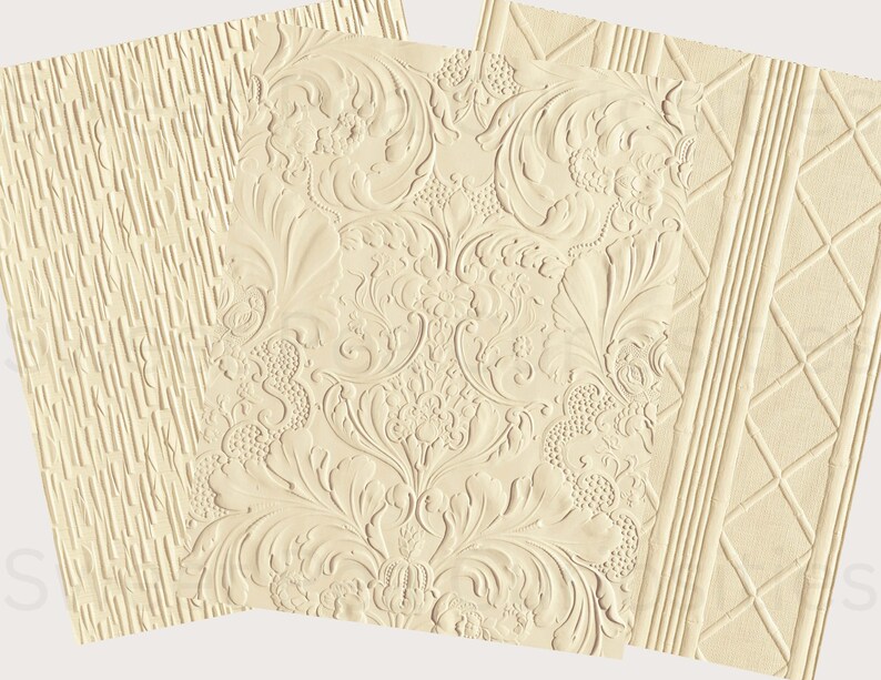 Embossed Vintage Papers Digital Download Printable Junk - Etsy