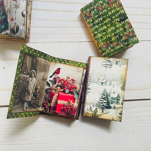 Christmas Tiny Books, Digital, Download, Printable, Junk Journal ...