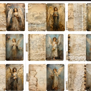 Heavenly Angel ,paper, File Folders, Pockets, Tags, Kit, Digital ...