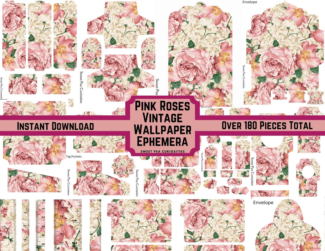 Junk Journal Ephemera Printable Digital Download Vintage - Etsy