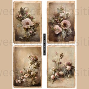 Printable, Download, Digital, Flowers, Floral, Junk Journal, Supplies ...