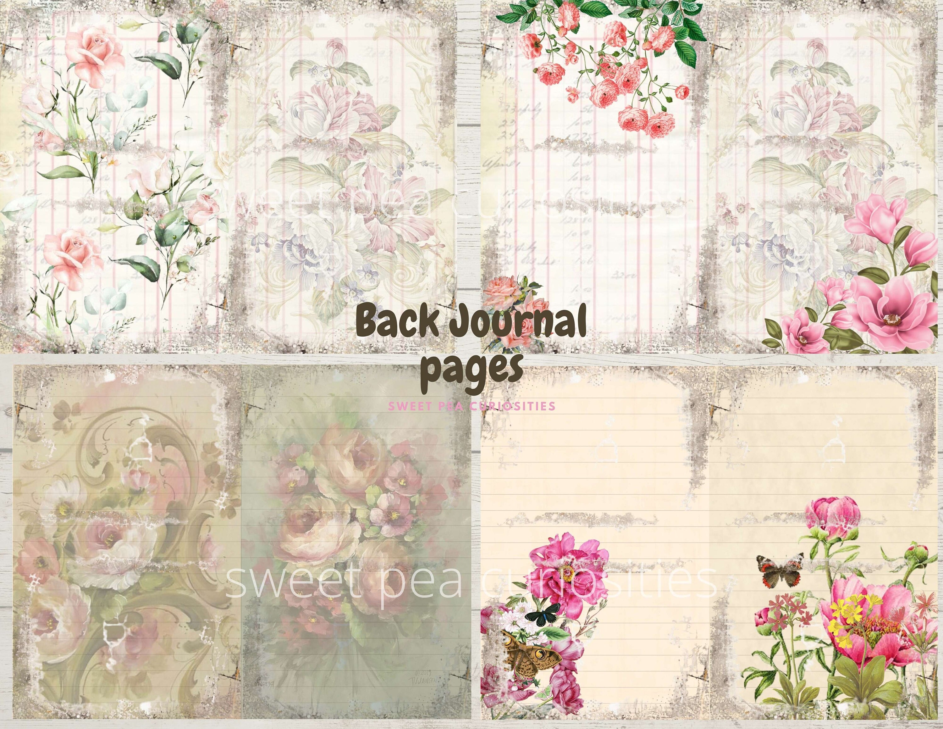 Junk Journal Kit Vintage Flowers Junk Journal Ephemera - Etsy