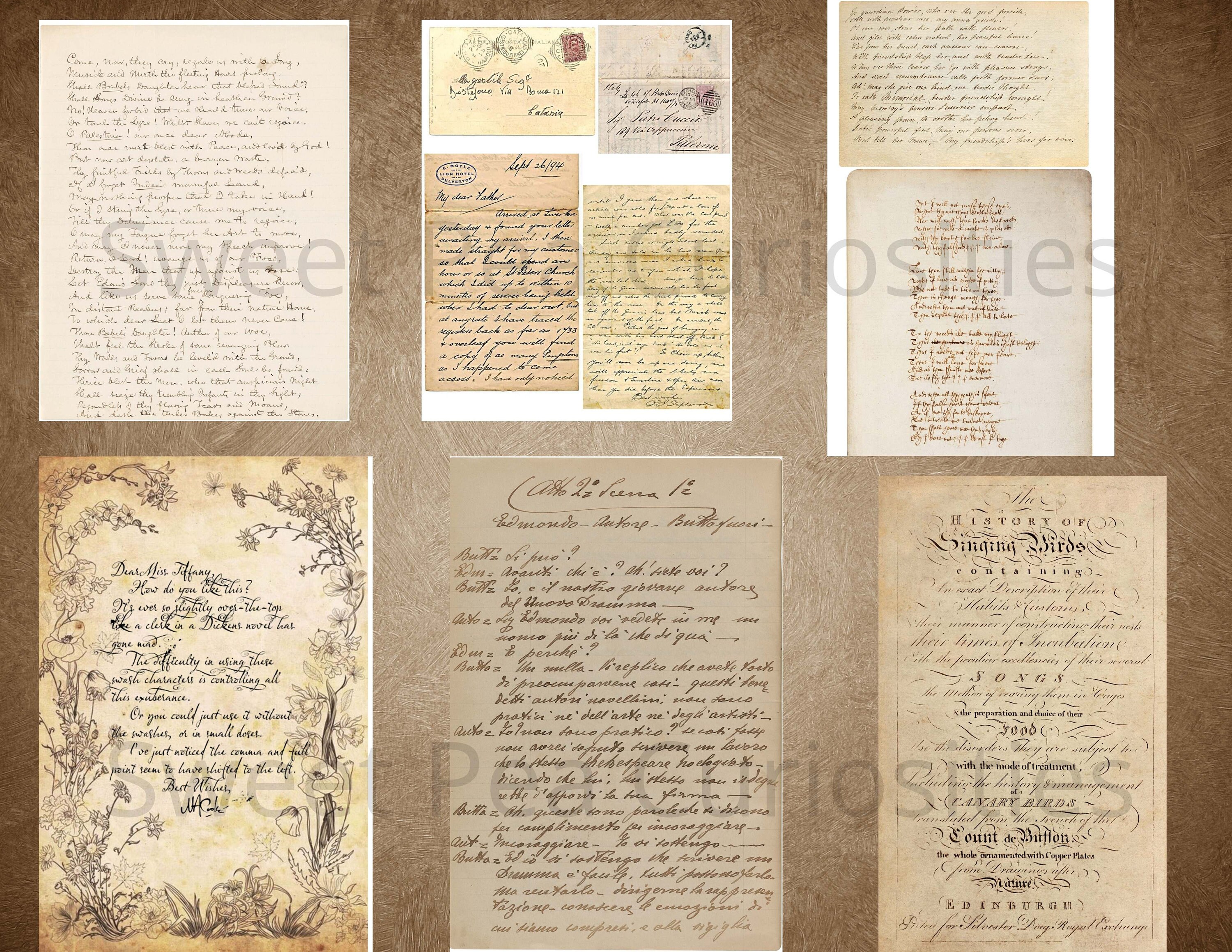84 Vintage Letters Telegrams Junk Journal Ephemera Junk - Etsy