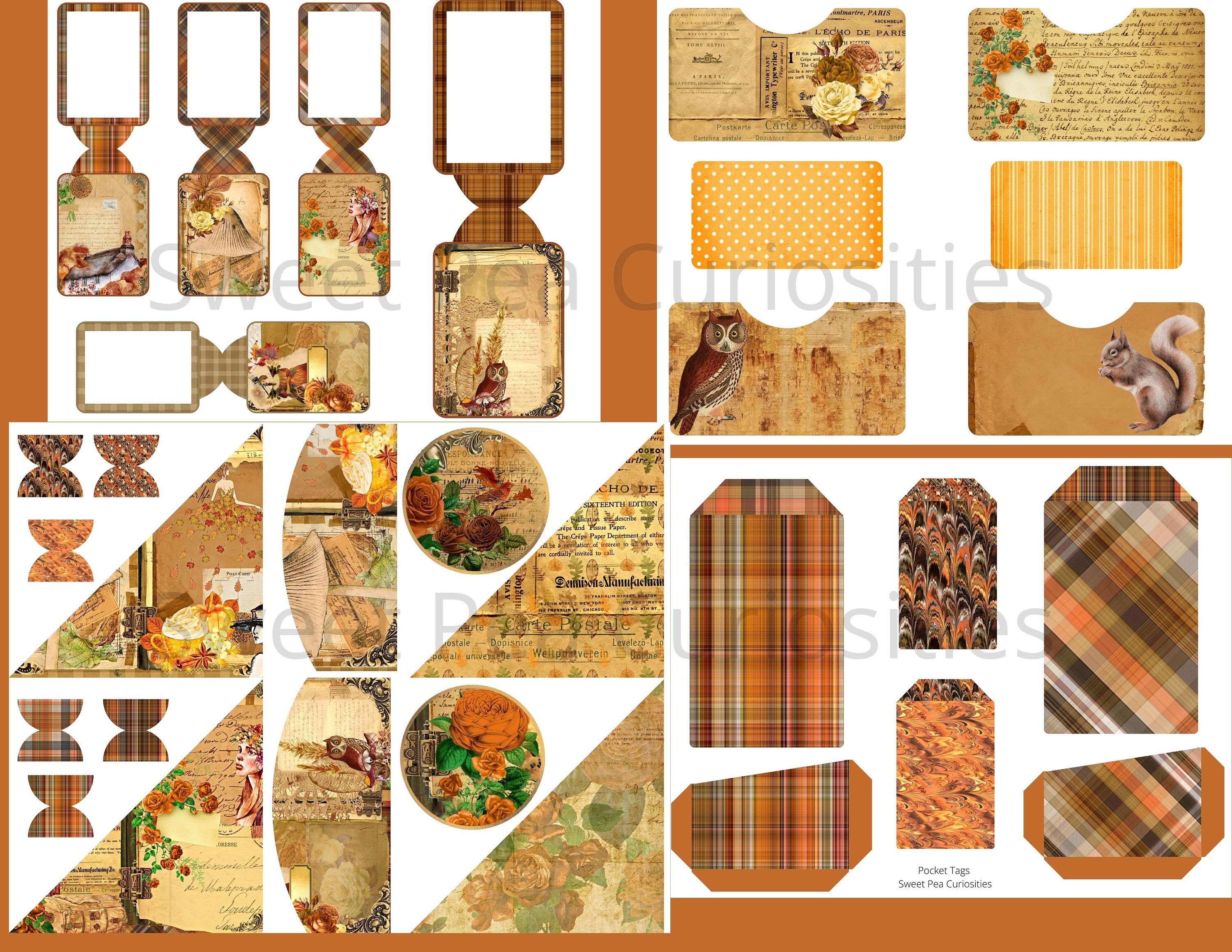 Fall Junk Journal Kit Digital Download Printable Junk - Etsy