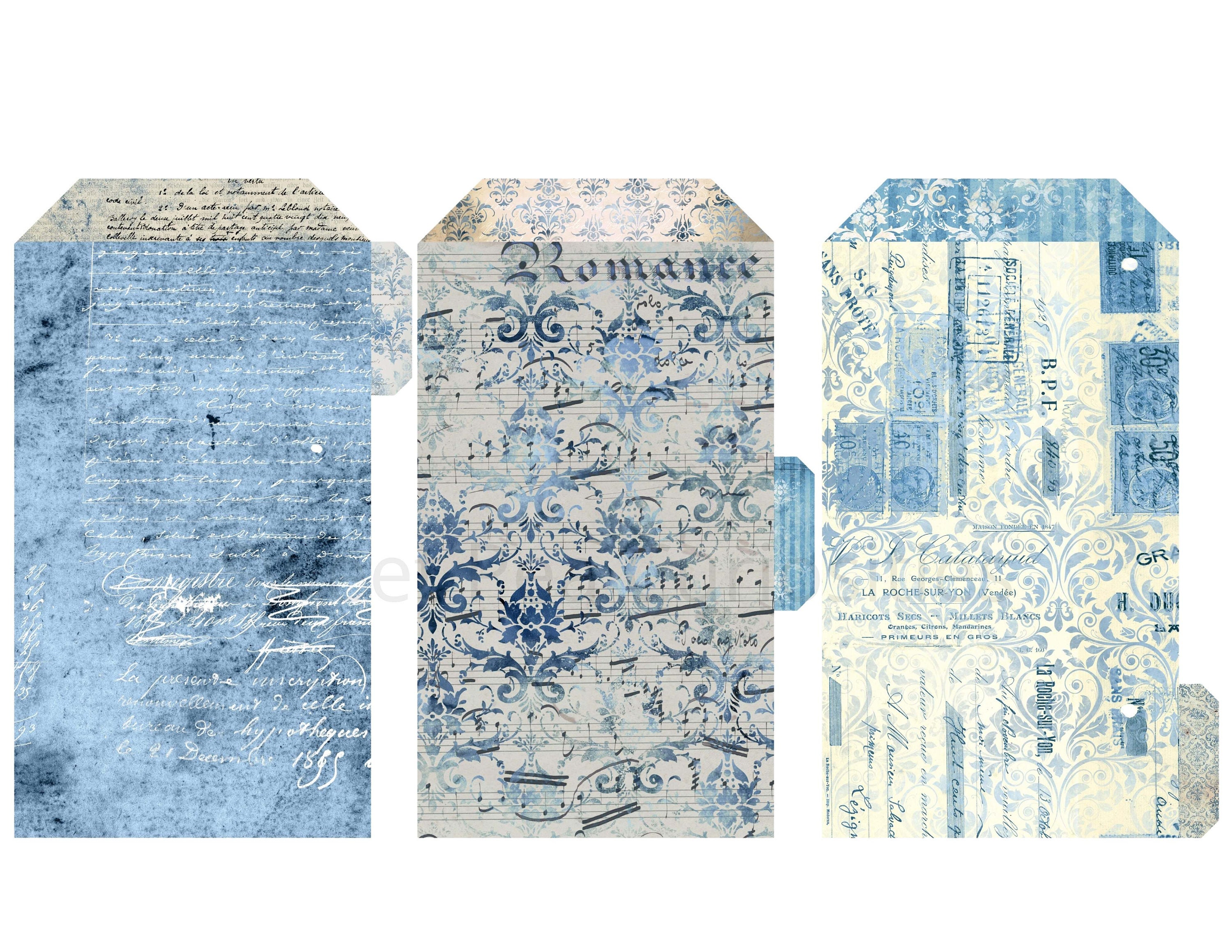 File Folder Tags Digital Download Printable Junk Journal - Etsy