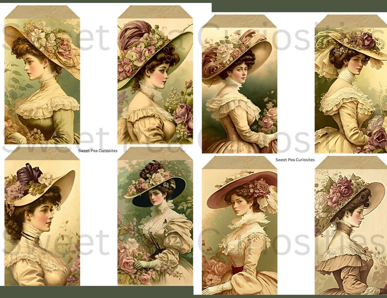 Victorian Tags Digital Download Printable Junk Journal - Etsy
