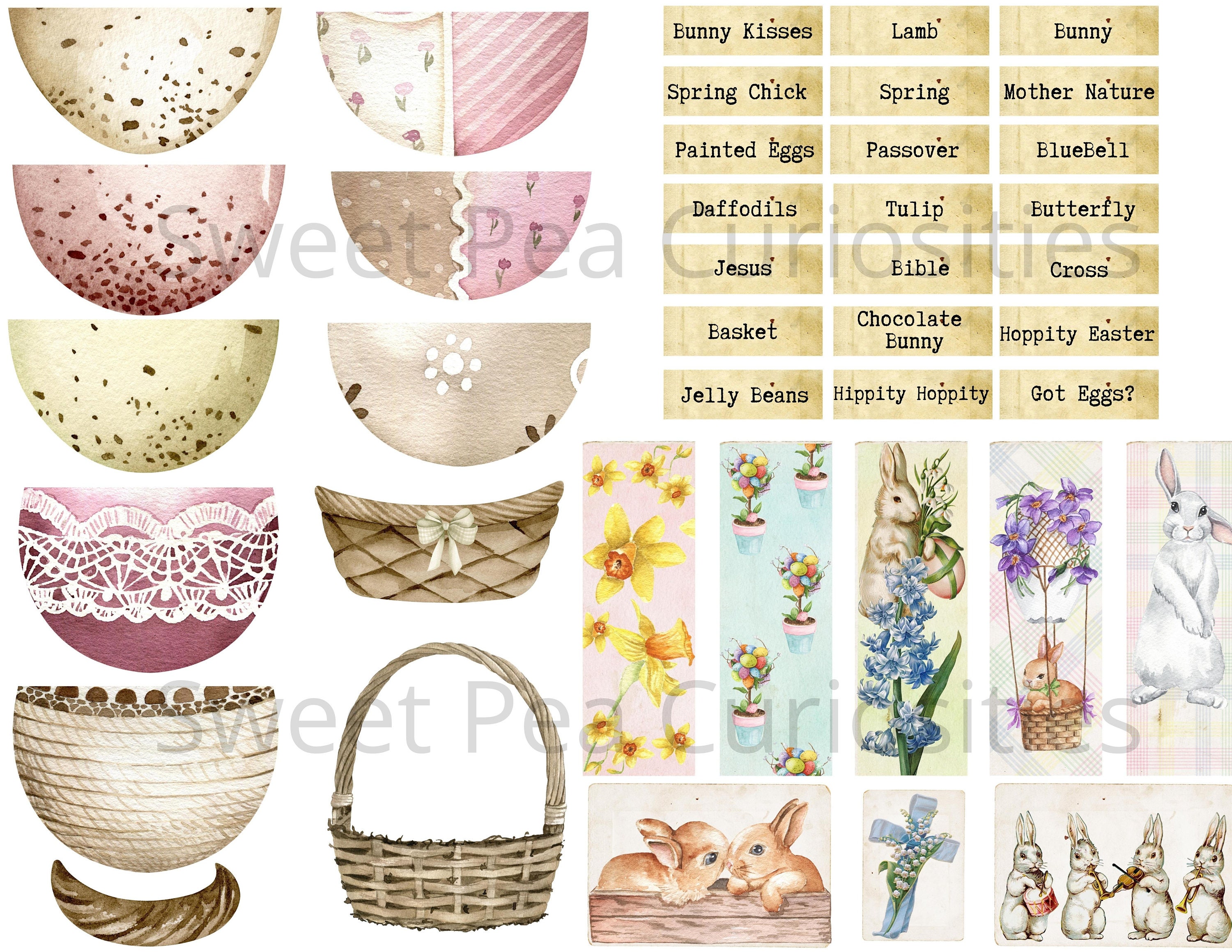 Easter Egg Pocket Cards Digital Download Printable Junk | Etsy