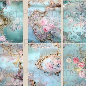 Rococo, Printable, Download, Digital, Junk Journal, Supplies, Shabby ...