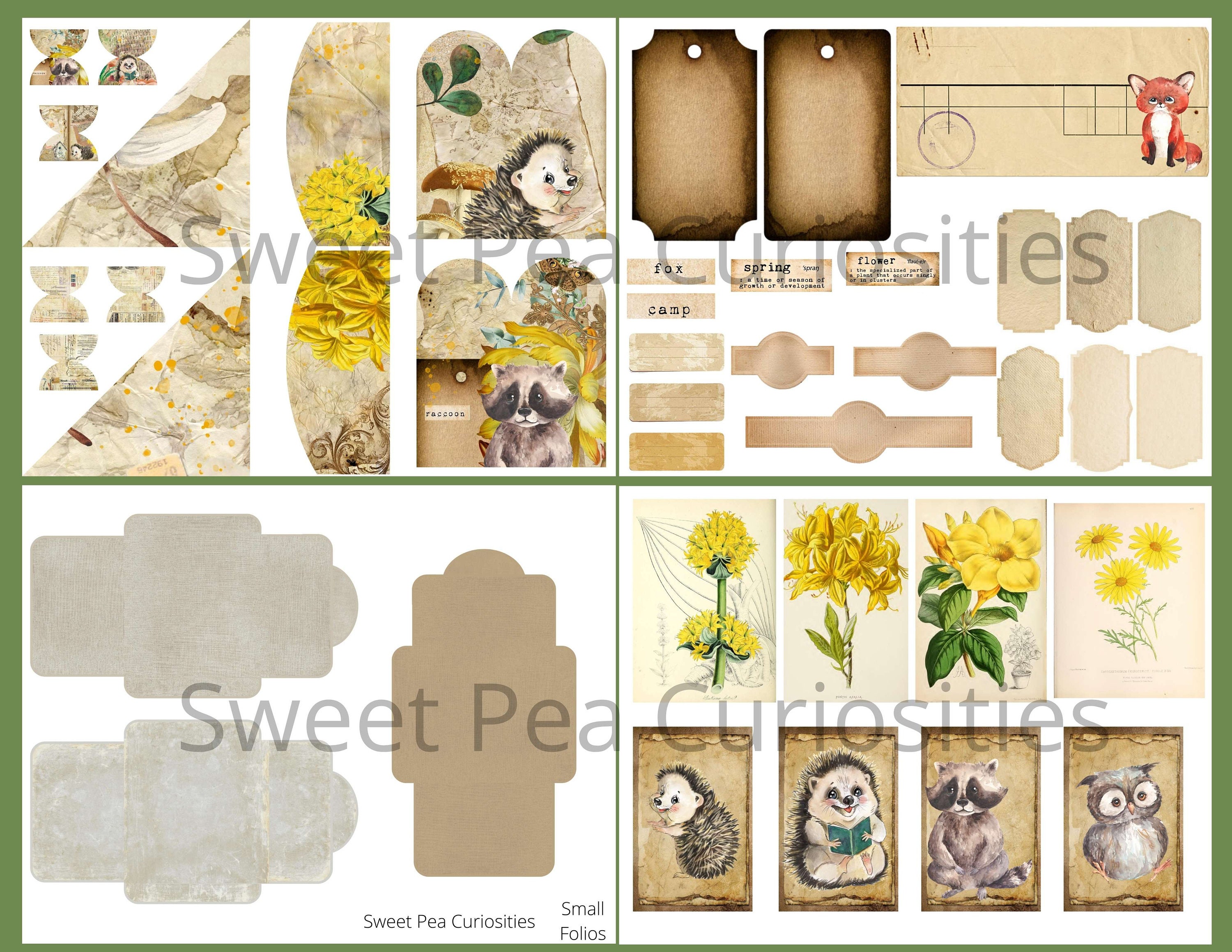 Junk Journal Kit Digital Download Printable Woodland - Etsy
