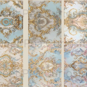 Rococo, Printable, Download, Digital, Junk Journal, Supplies, Shabby ...