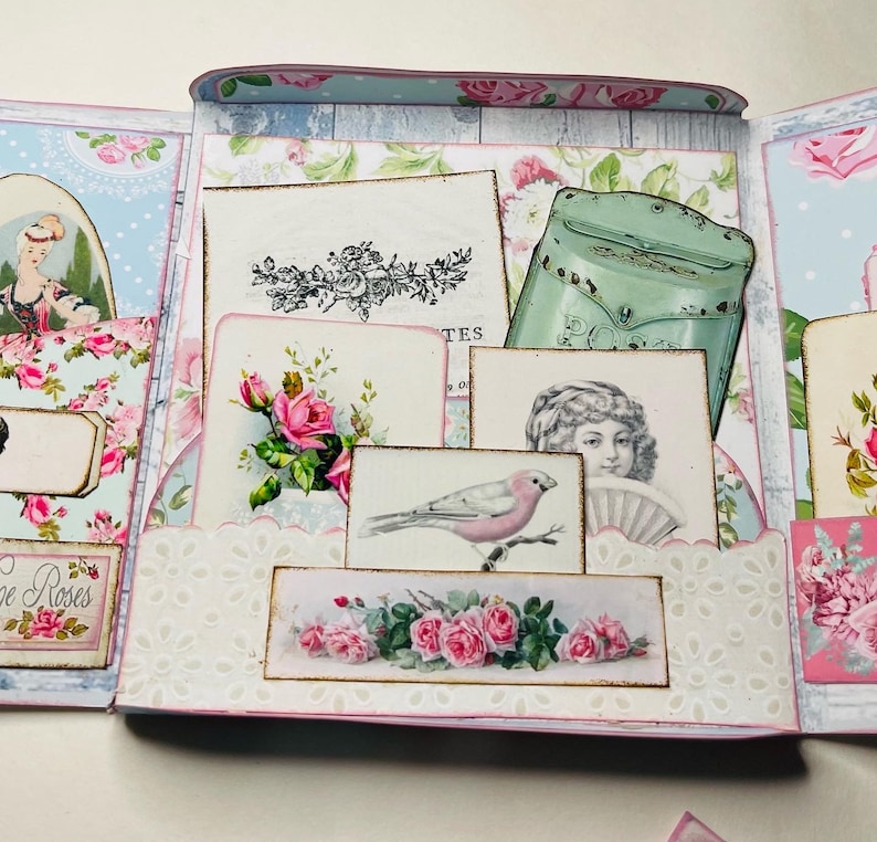 Shabby Chic Junk Journal Folio Junk Journal Digital - Etsy