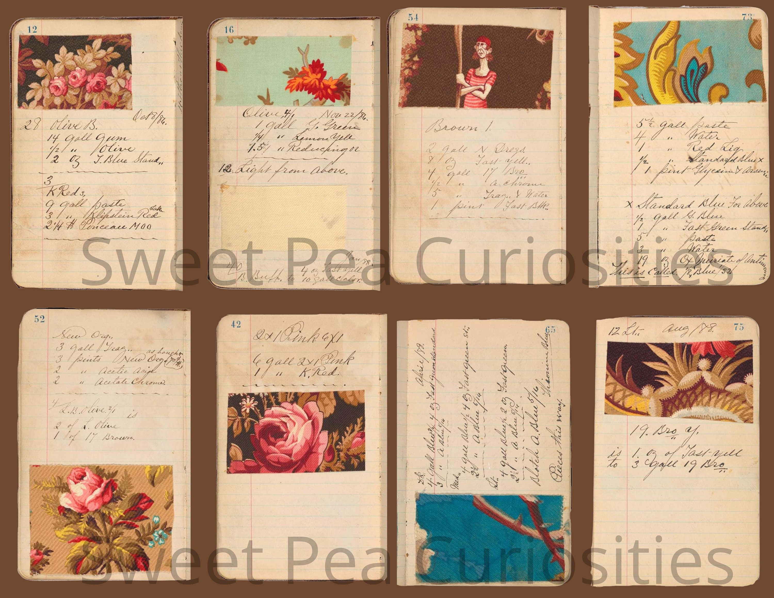 Ephemera, Vintage, Book, Textile, Digital, Download, Printable, Junk ...