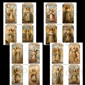 Heavenly Angel ,tags, Paper, Pockets, Grunge, Kit, Digital, Download ...