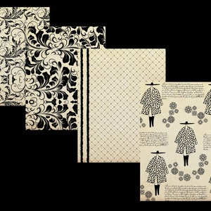 Paper, Digital, Download, Printable, Scrapbook, Junk Journal, Cream ...