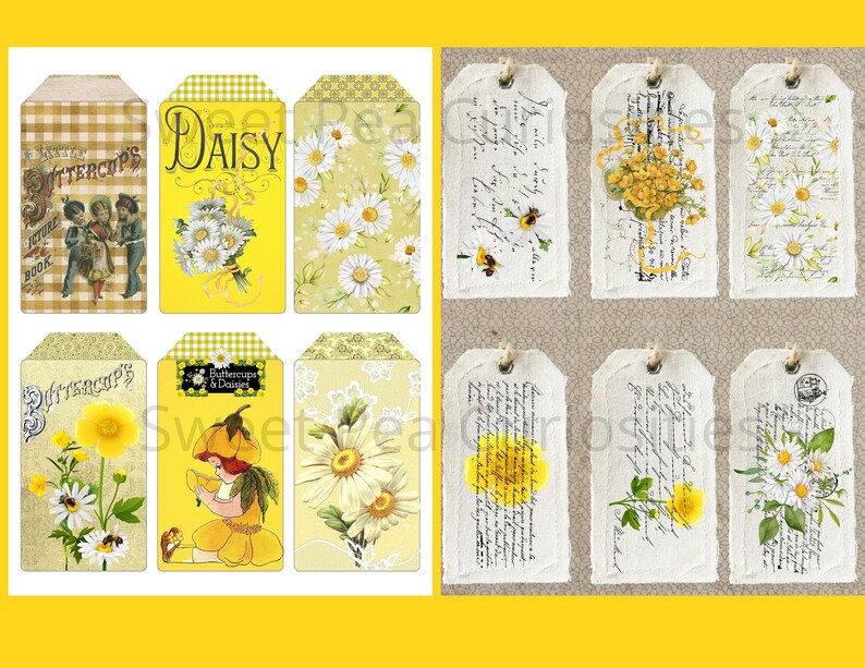 Junk Journal Kit Collage Paper Junk Journal Yellow | Etsy