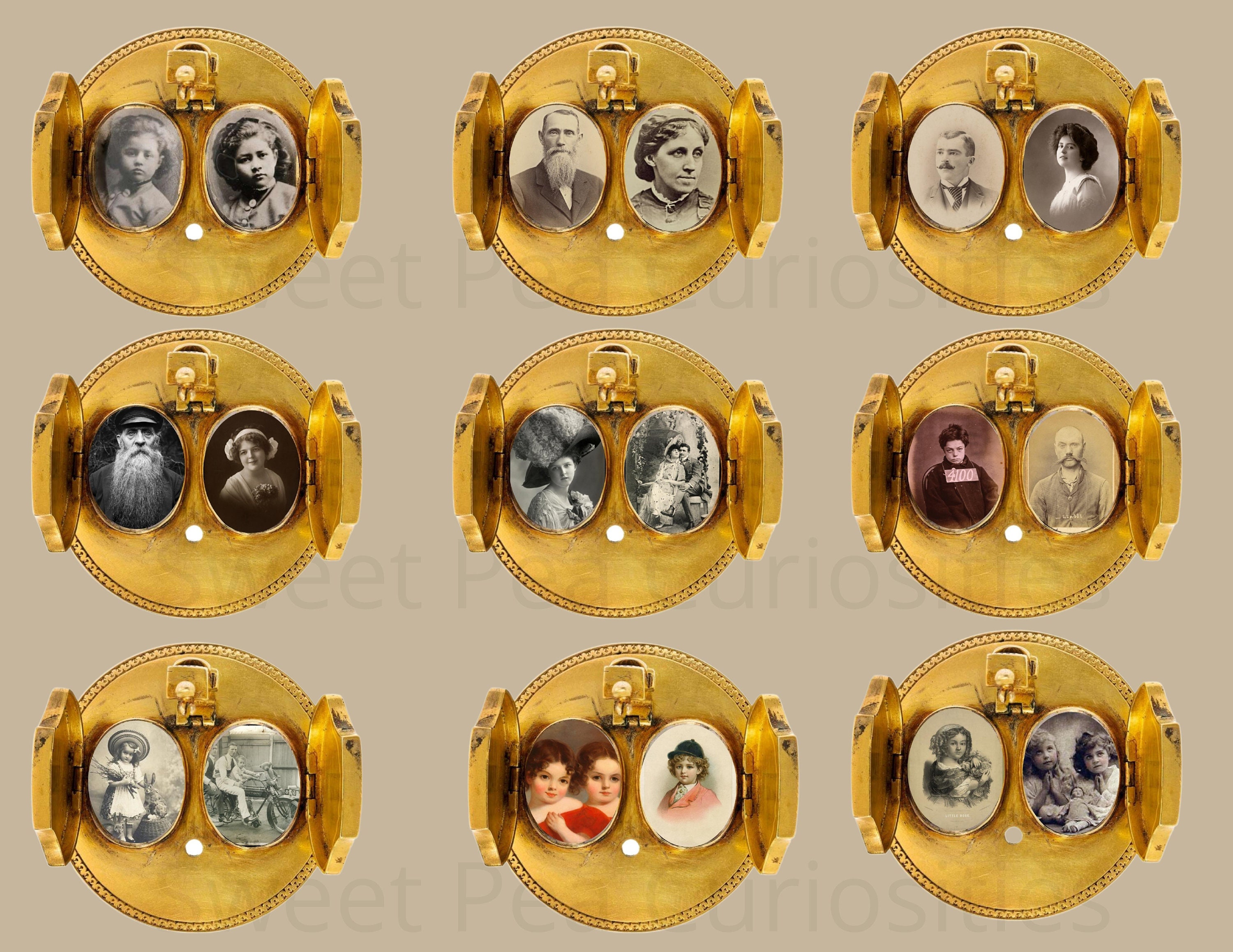 Vintage Photo Cases Gold Digital Download Printable - Etsy