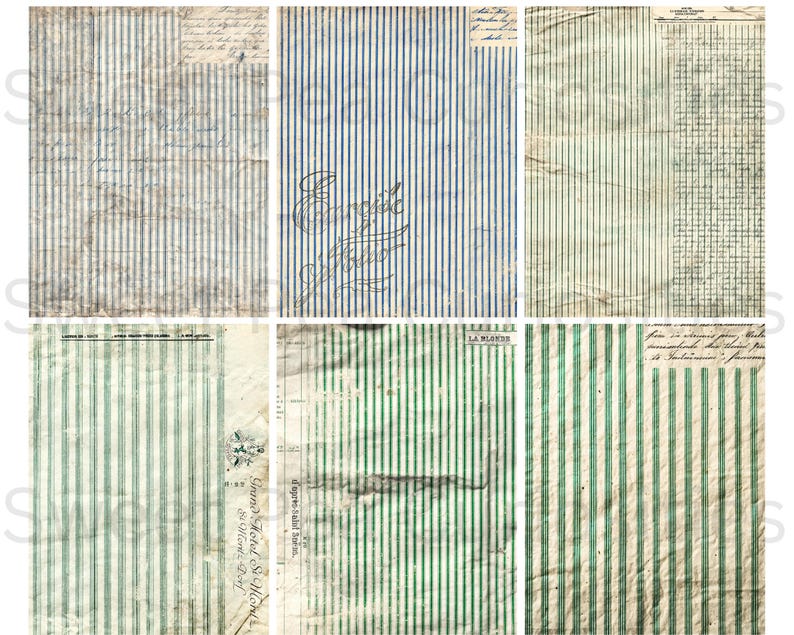 Junk Journal, Digital, Download, Printable, Junk Journal Kit, Collage ...