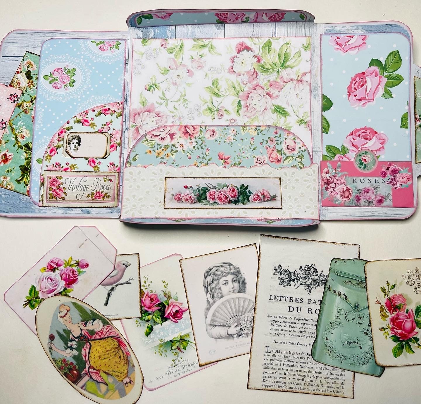 Shabby Chic Junk Journal Folio Junk Journal Digital - Etsy