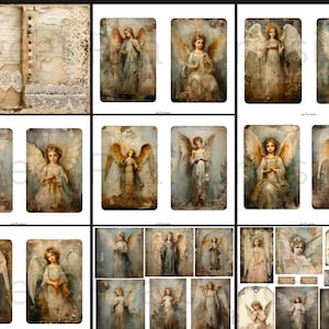 Heavenly Angel ,paper, File Folders, Pockets, Tags, Kit, Digital ...