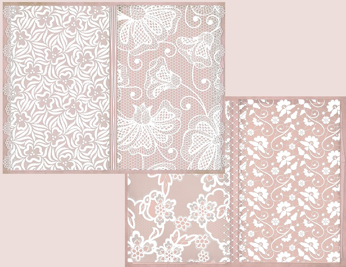 Pink Lace Printable Digital Download Junk Journal - Etsy