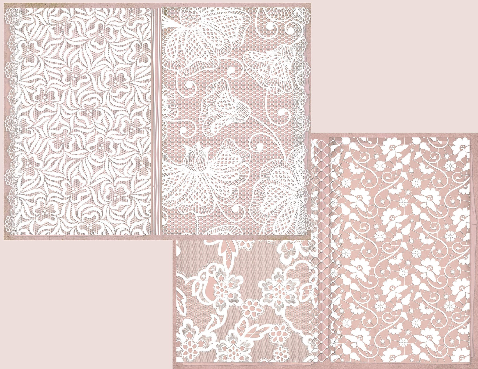 Pink Lace Printable Digital Download Junk Journal - Etsy
