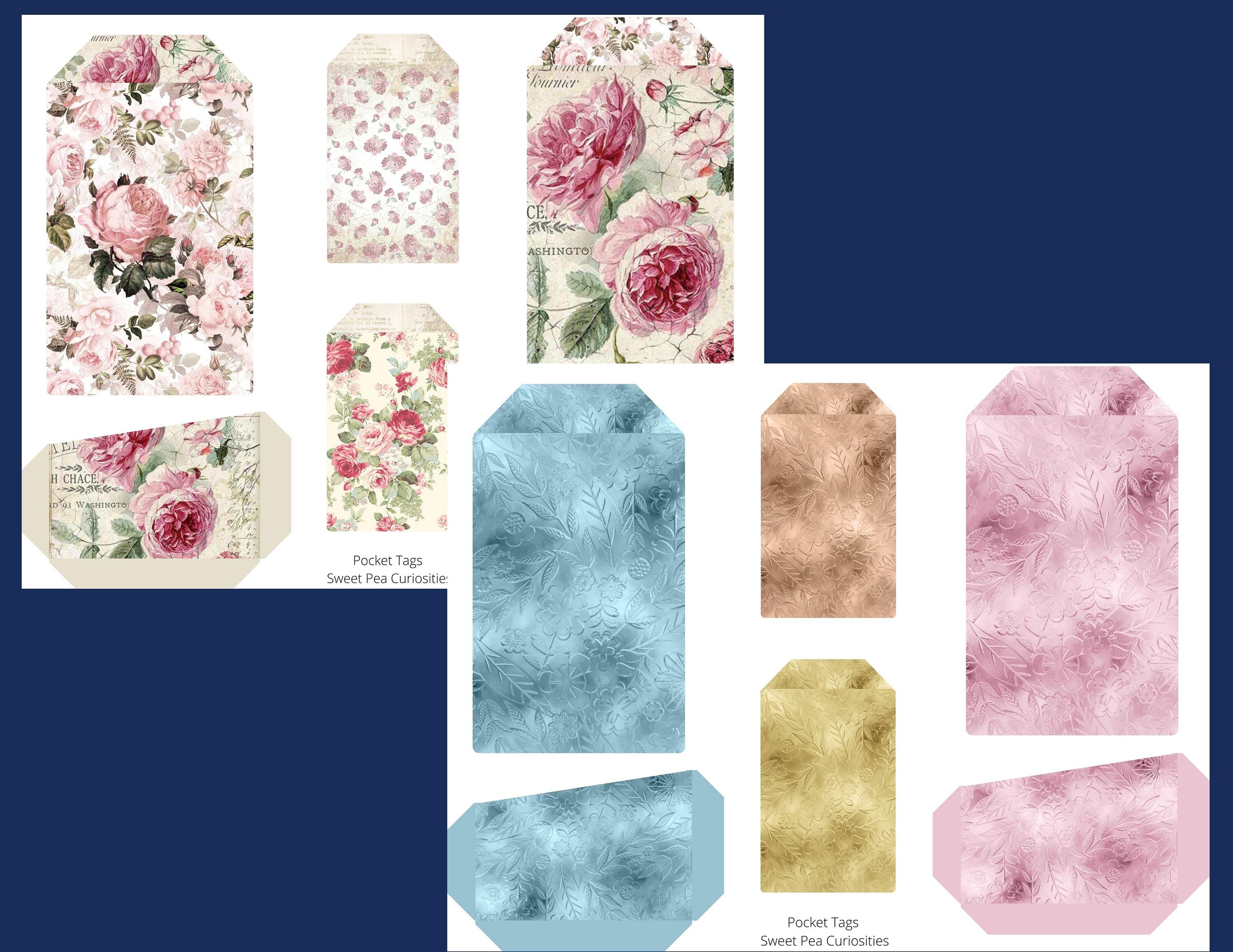 Pocket Tags Digital Download Printable Junk Journal - Etsy