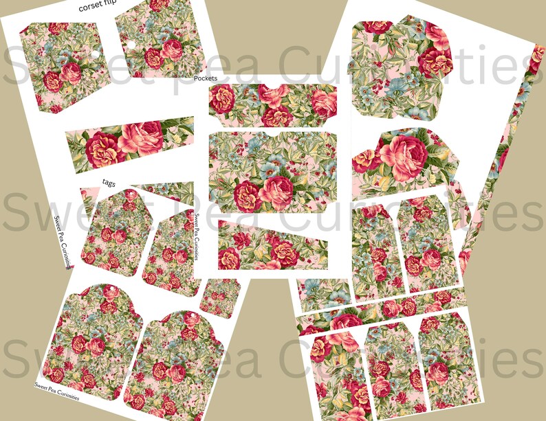 Junk Journal Ephemera Printable Digital Download Vintage - Etsy