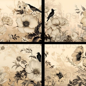 Sepia Papers, Digital, Download, Printable, Junk Journal Supplies ...