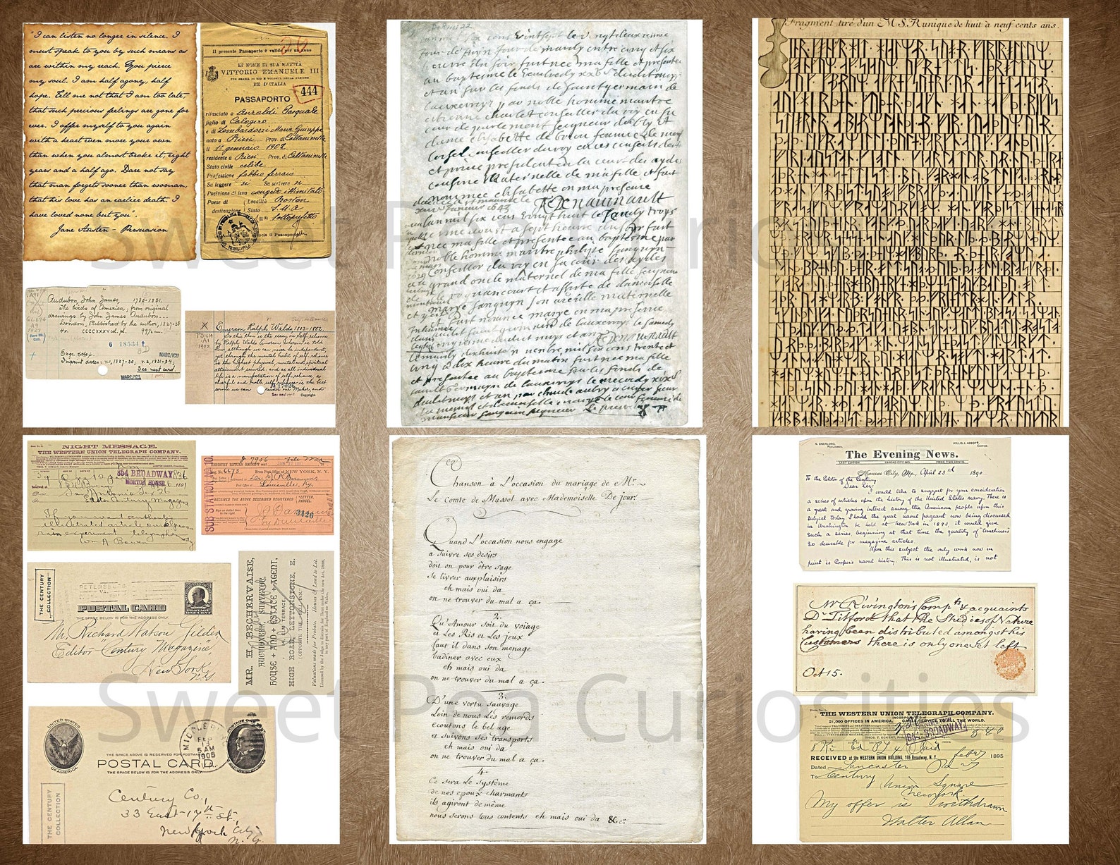 84 Vintage, Letters, Telegrams, Junk Journal Ephemera, Junk Journals ...
