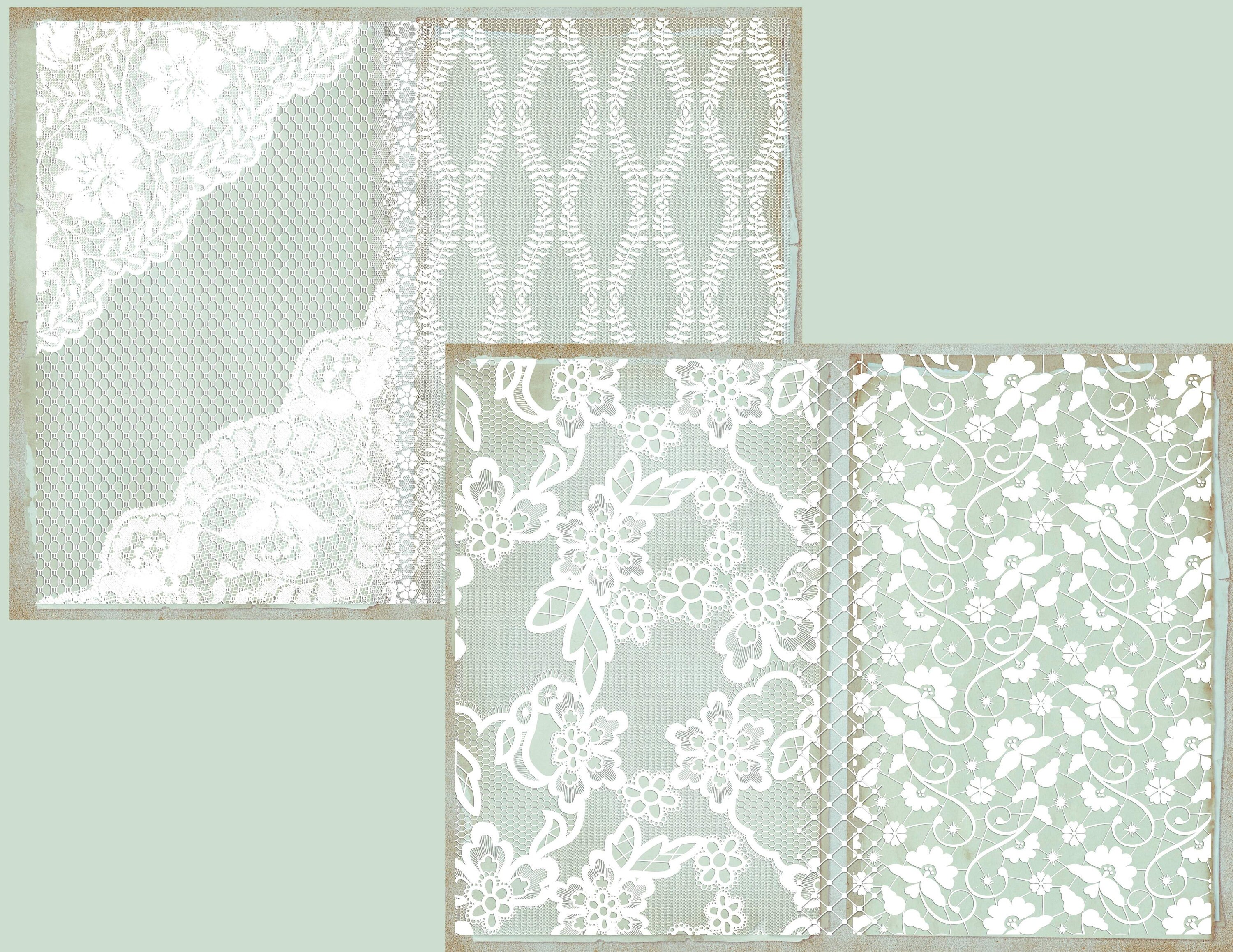Soft Green Lace Printable Digital Download Junk Journal - Etsy