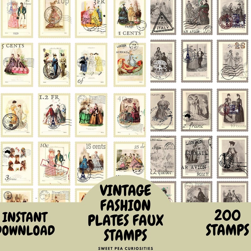 Fashion Plates Printable - Etsy