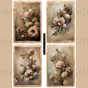 Printable, Download, Digital, Flowers, Floral, Junk Journal, Supplies ...