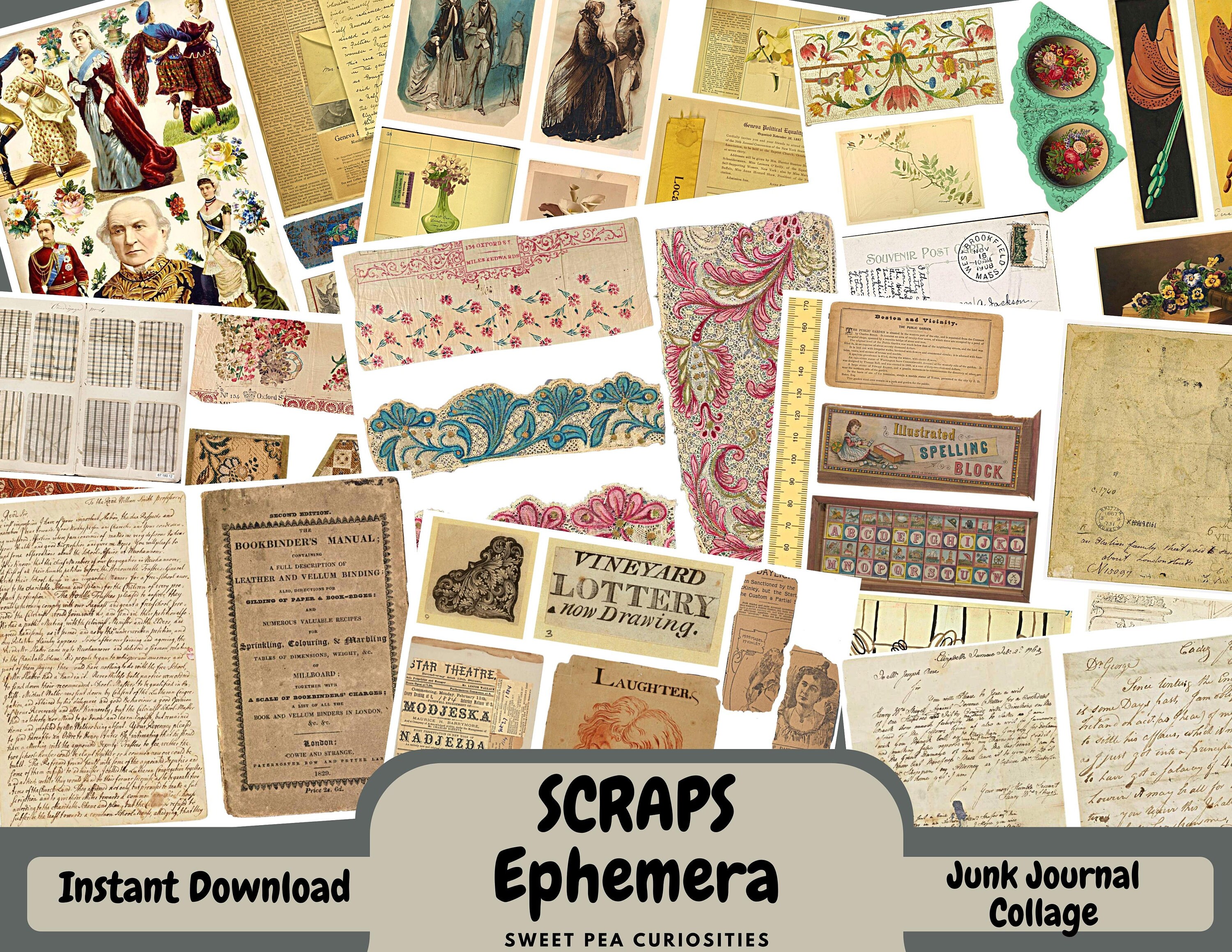 Ephemera Junk Journal Digital Download Printable Junk - Etsy
