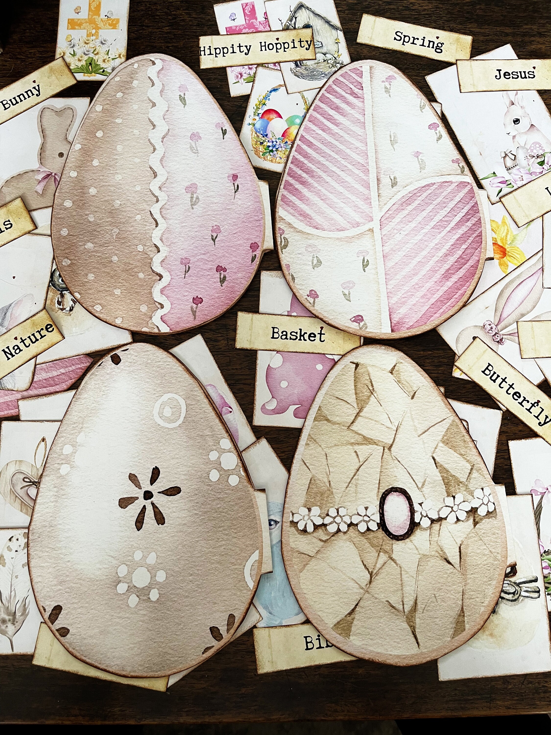Easter Egg Pocket Cards Digital Download Printable Junk | Etsy