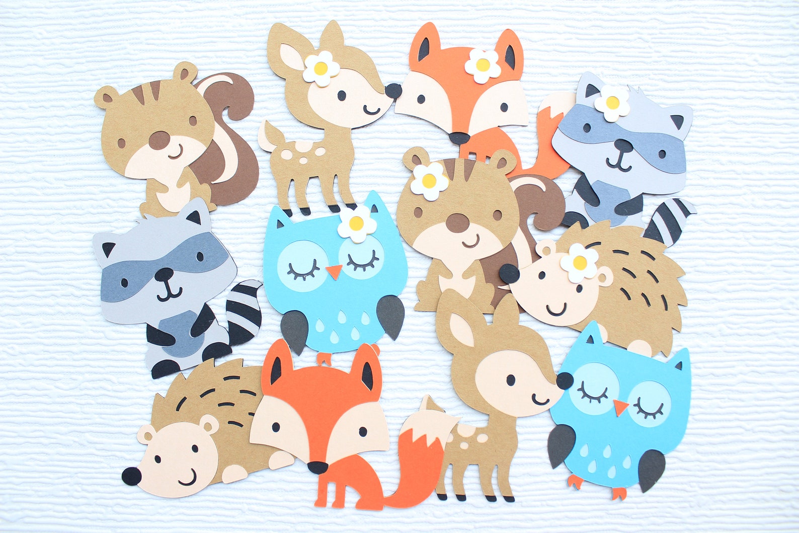 6 Woodland Forest Animal Cutouts Woodland Baby Shower - Etsy