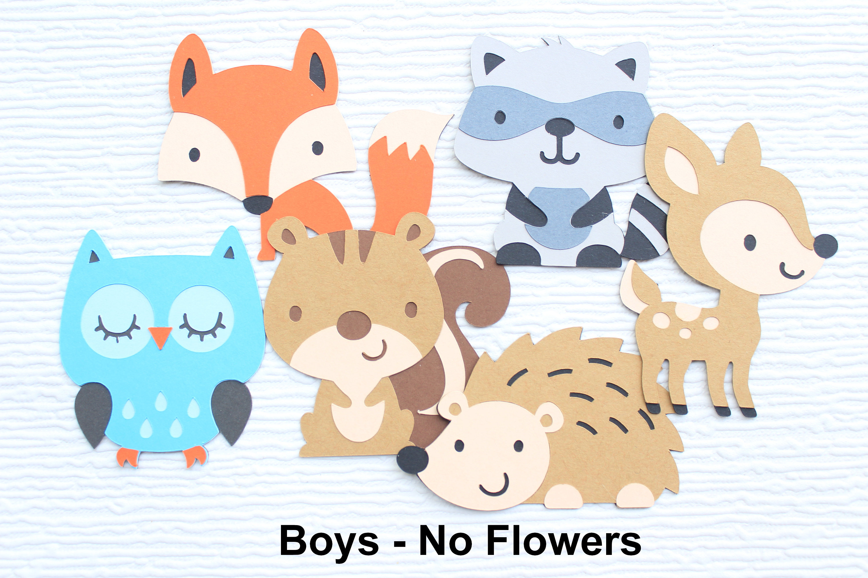 6 Woodland Forest Animal Cutouts Woodland Baby Shower | Etsy