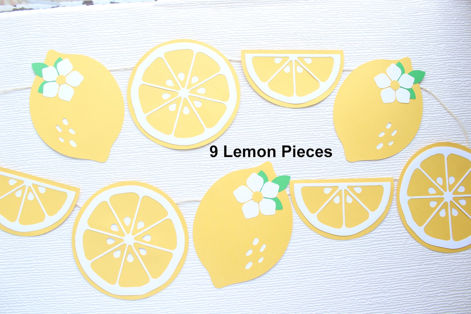 Paper Lemon Garland Banner - Etsy