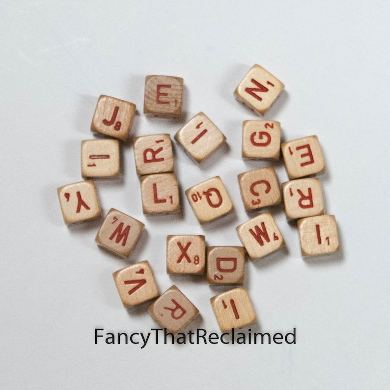 Vintage Scrabble RSVP Three Dimensional Letter Cubes 1966 - Etsy