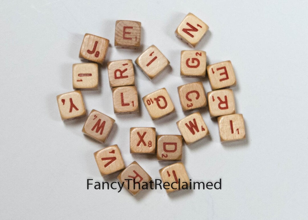 Vintage Scrabble RSVP Three Dimensional Letter Cubes 1966 - Etsy