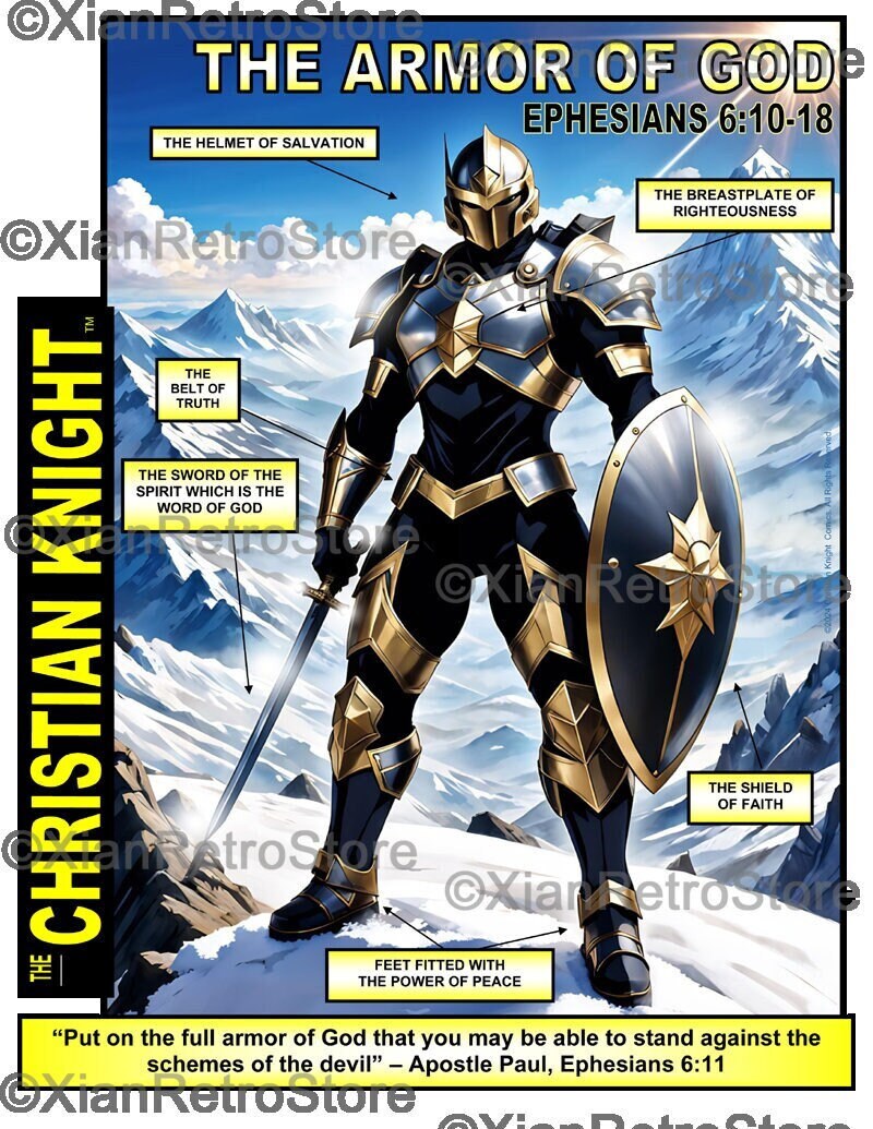 The Armor of God #5 - the Christian Knight - Ephesians 6 - Instant ...