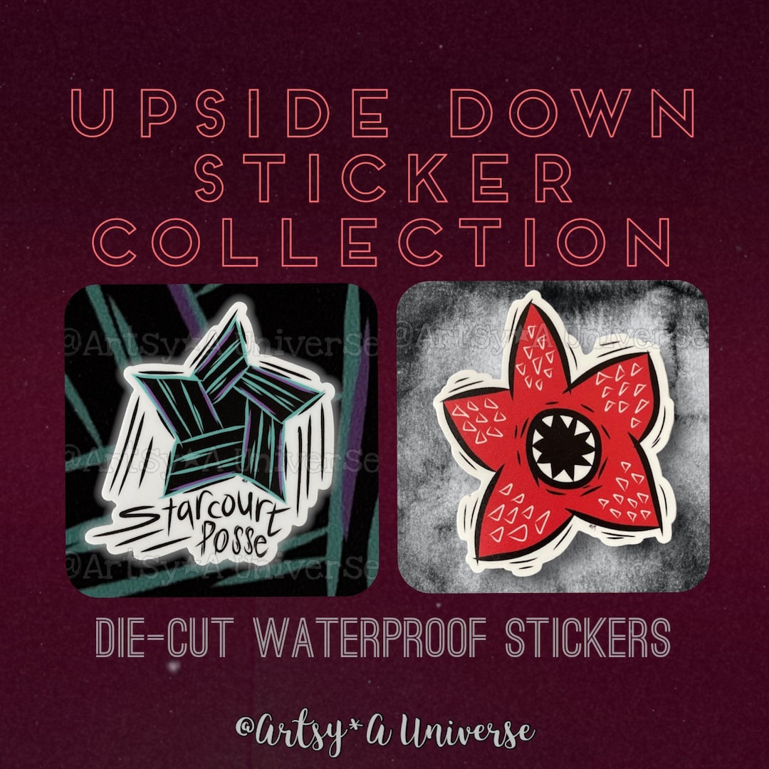 The Upside Down Sticker Collection / Stranger Things / Die-cut Vinyl ...
