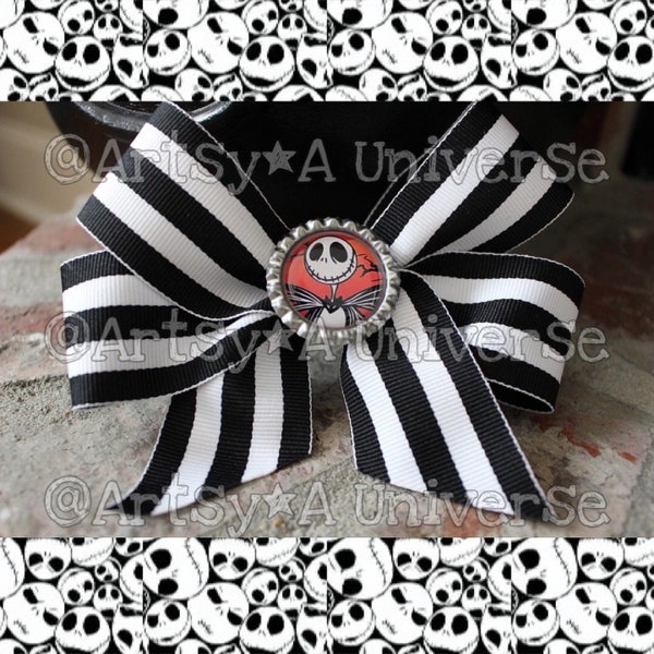 Jack Skellington Bow - Etsy