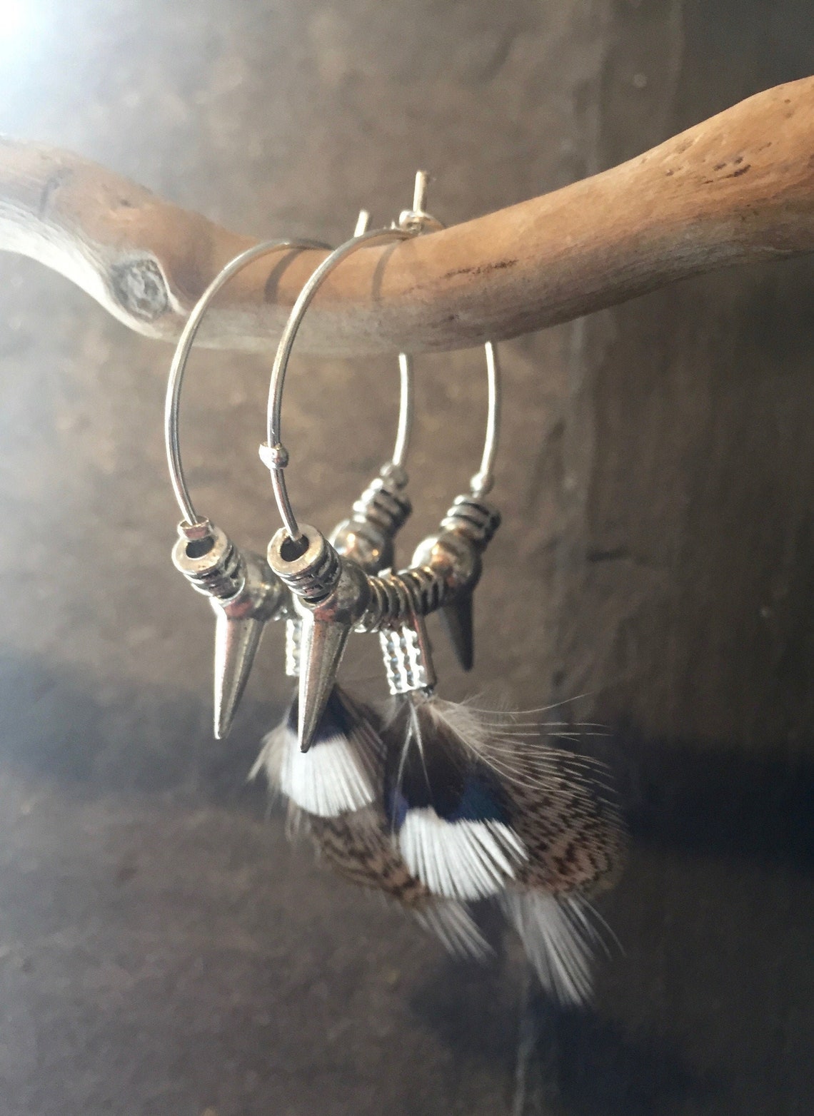 Creole Earrings "iroquois" Feathers and Pearls - Etsy