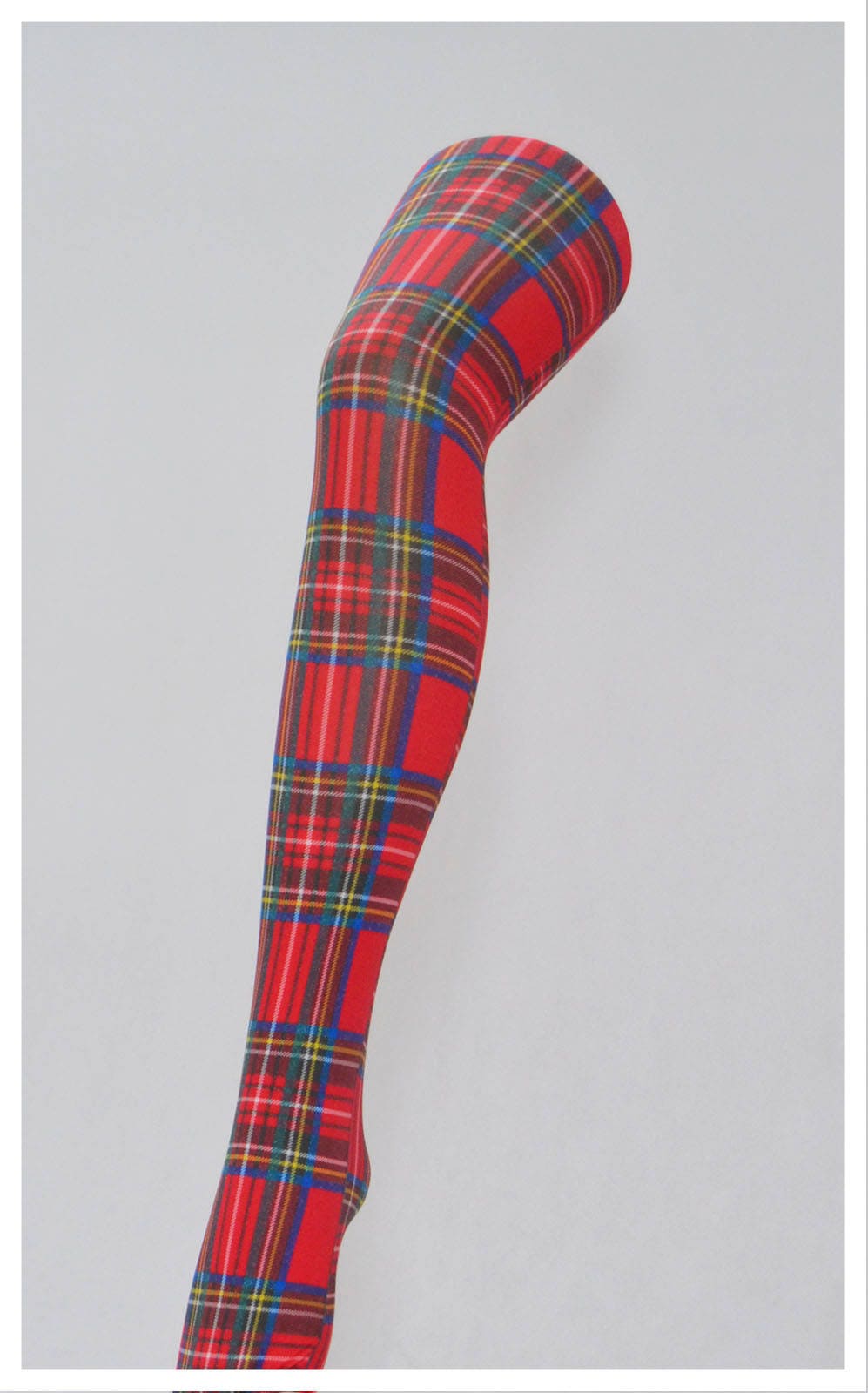 Red Tartan Tights - Etsy