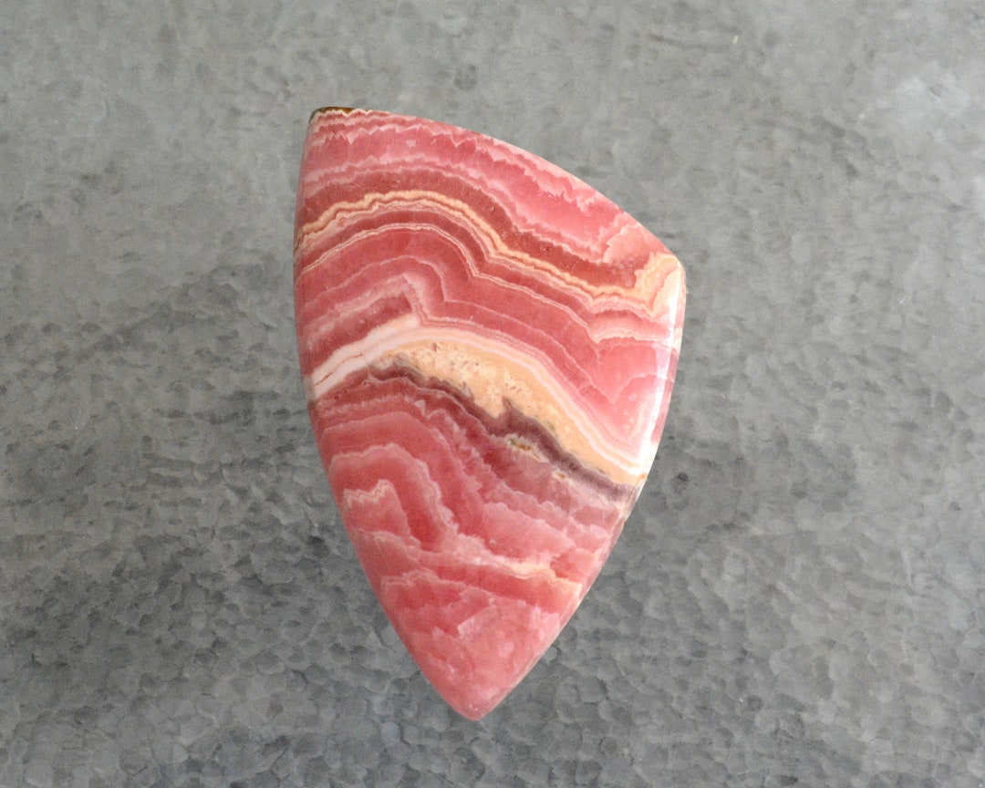Rhodochrosite Free Form Hand Cut Designer Cabochon Natural Pink and ...