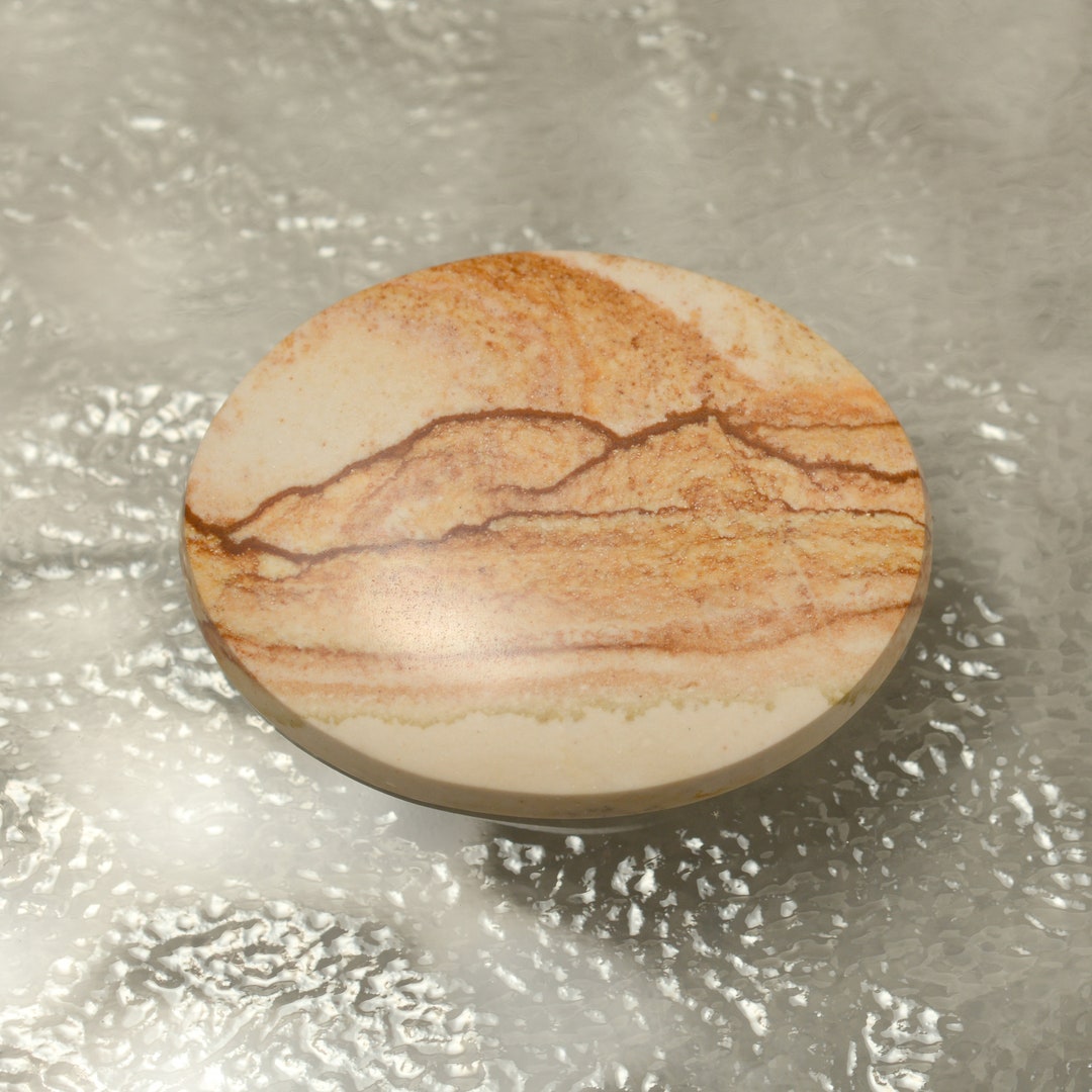 Chicken Track Jasper Perfectly Hand Cut Oval Designer Cabochon With Beautiful Tans and Brown ...