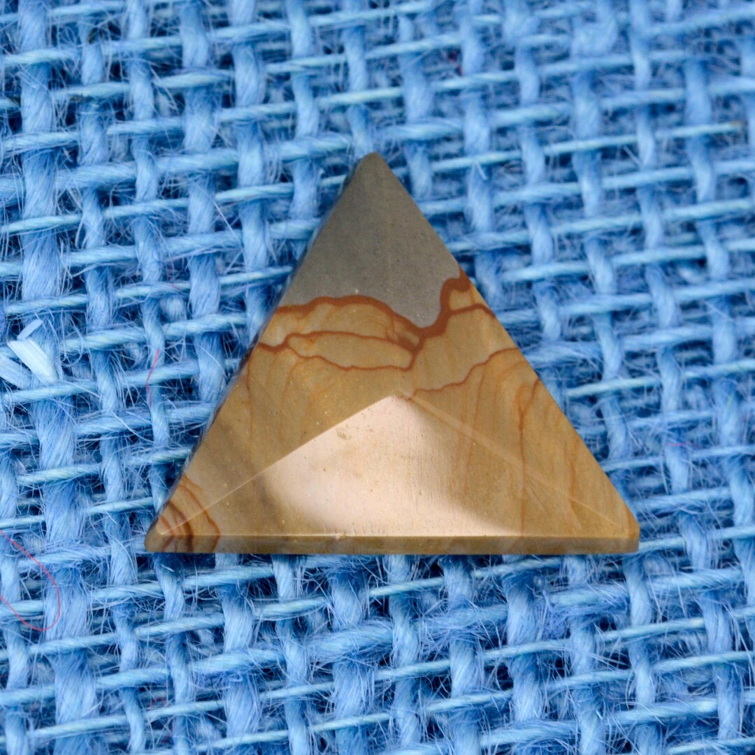 Cripple Creek Jasper Triangular Shape Designer Cabochon Facetted Top ...