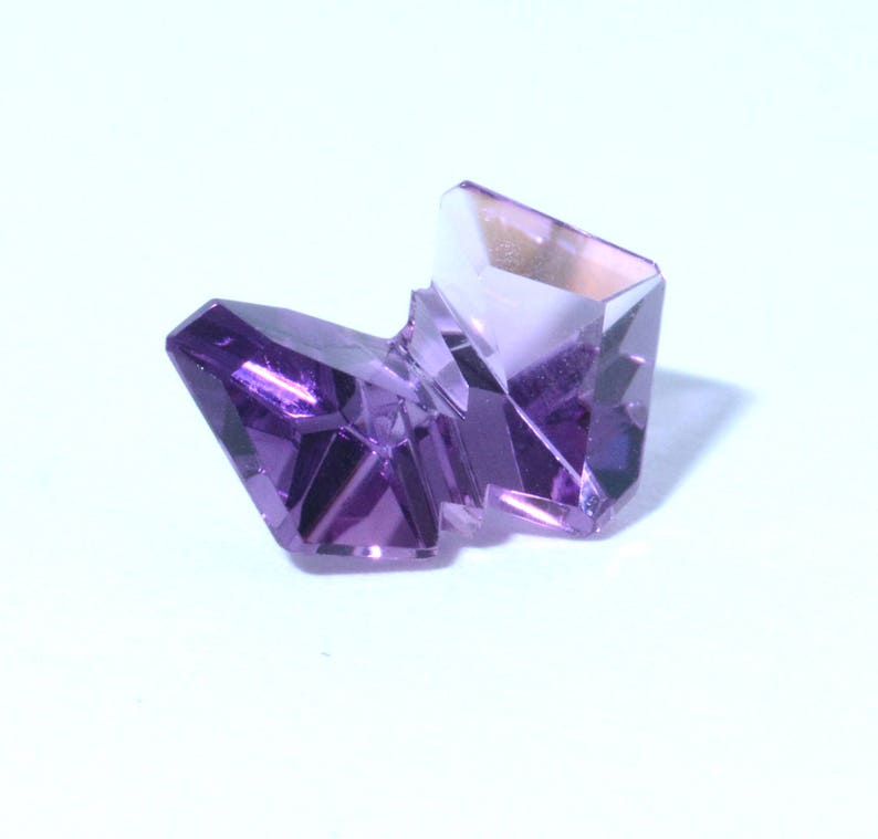 Amethyst Faceted Free Form Shaped Natural Gemstone February | Etsy