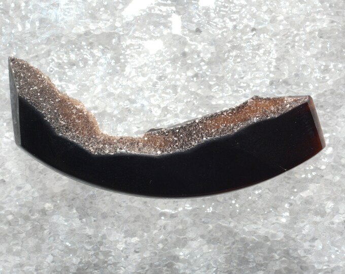 Black Onyx Hand Cut Free Form Cabochon Polished With Flat Sides ...
