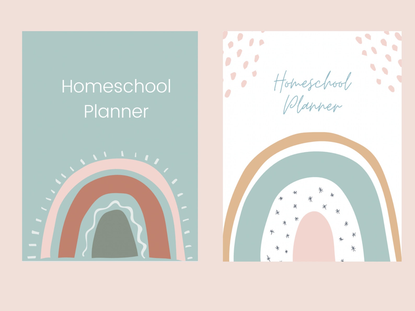 Homeschool Planner Printable - Boho - Etsy